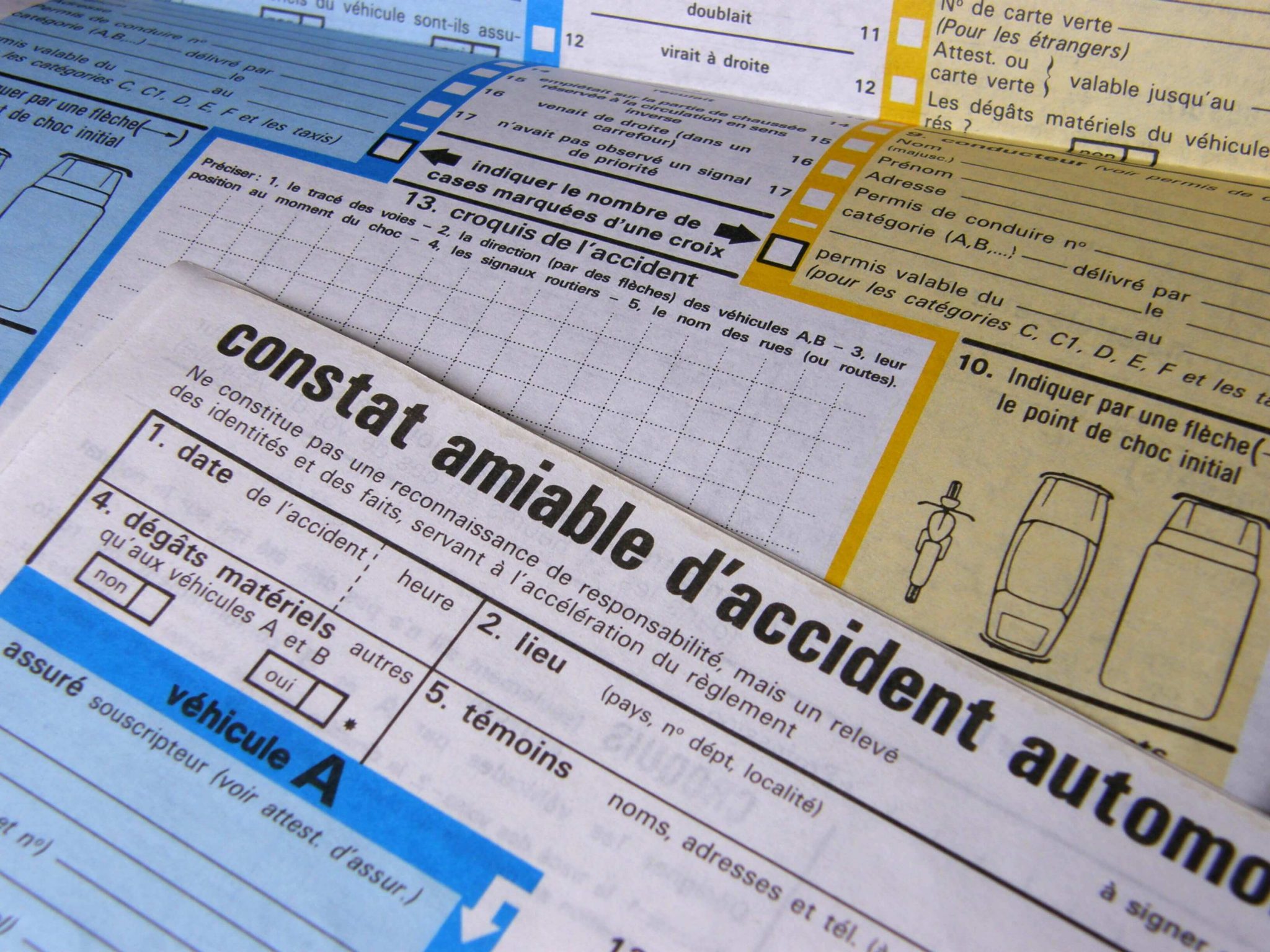 Constat amiable : constats en ligne ou papier